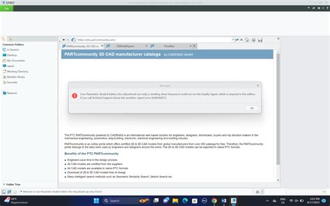 solved licence request failed for feature ptc community