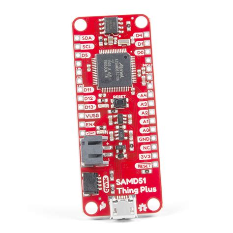 sparkfun thing plus samd51 arduino plattformen exp tech