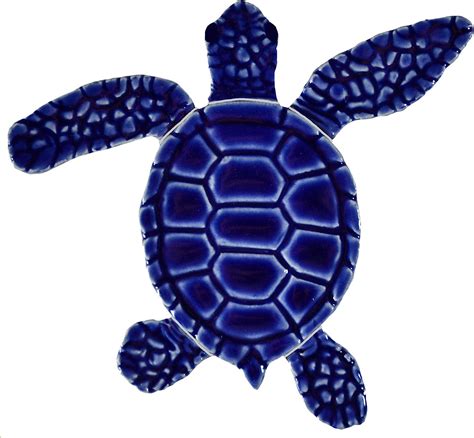 Artistry In Mosaics Mini Loggerhead Turtle Ceramic Swimming