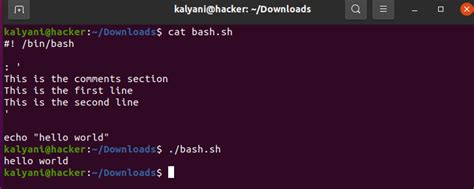 bash scripting symbols linux hint