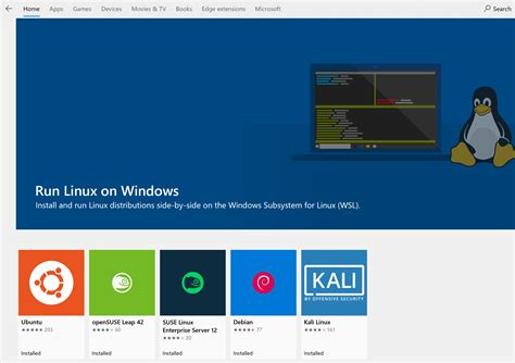 windows subsystem for linux for testing windows 10 ptp client