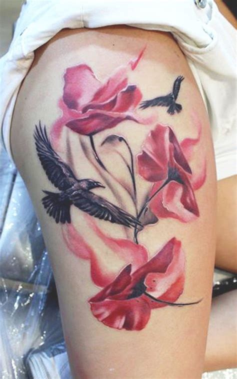 Rose Tattoo Ideas On Thigh Design Talk