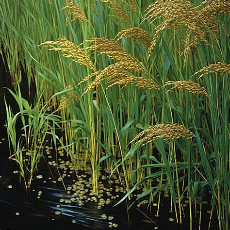 A Close Photo Of Some Rice In The Field Background Autumn Season