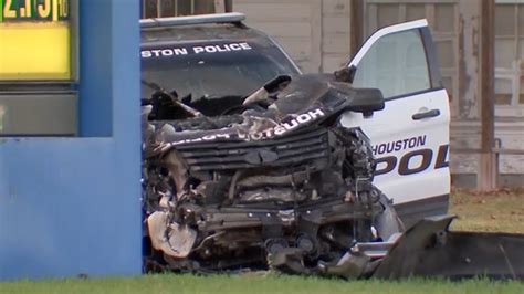 Houston Police Department Patrol Vehicle Involved In Deadly Car Crash