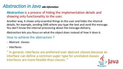 abstraction in java [abstract classes and interfaces