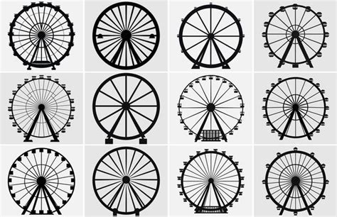 Ferris Wheel Vector Art Icons And Graphics For Free Download
