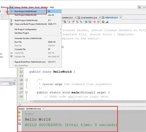 write and execute first java program in netbeans