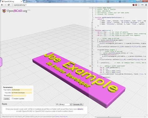 name plate generator openjscad by spiritdude name plate plates