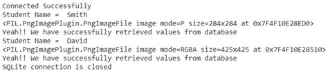 how to read image in sqlite using python geeksforgeeks