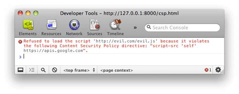 refused to load the script xxxxxx because it violates the following