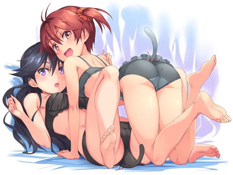 Isshiki Akane And Kuroki Rei Vividred Operation Drawn By Michairu
