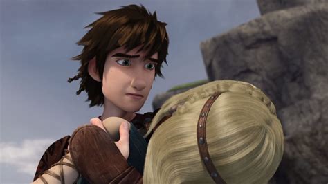 Hiccup Holding Astrid In His Arms And Carrying Her From Dreamworks