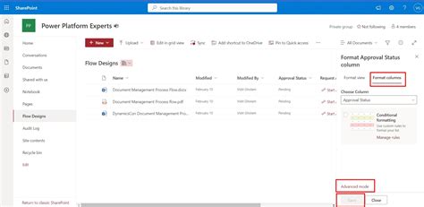 trigger approvals from a sharepoint document library in power automate