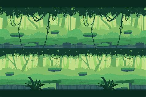 jungle 2d game backgrounds