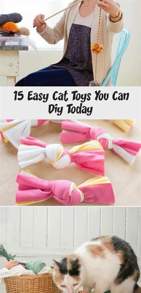 15 Easy Cat Toys You Can Diy Today In 2020 Diy Cat Toys Cat Toys