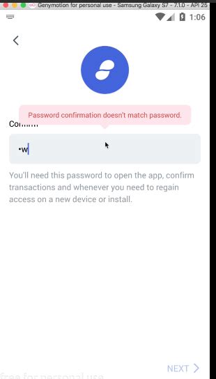 validation error password confirmation doesn t match password is