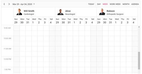 resources and grouping in blazor scheduler component syncfusion