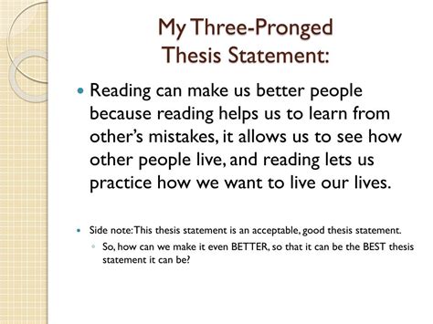 Ppt Three Pronged Thesis Statements Powerpoint Presentation Free