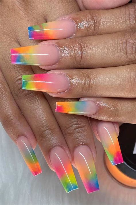 23 Cute Multi Colored Nails To Copy This Summer Stayglam