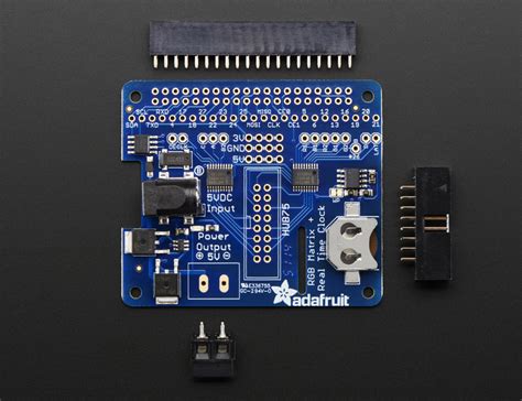 assembly adafruit rgb matrix real time clock hat for raspberry pi