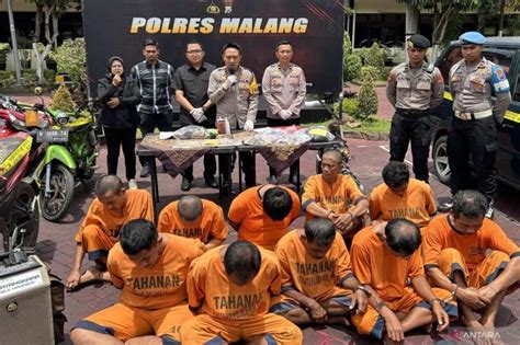 Polres Malang Ringkus 10 Pelaku Curanmor Beraksi Di Puluhan Tkp Jpnn