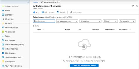 how to setup and use api management apim in microsoft azure portal