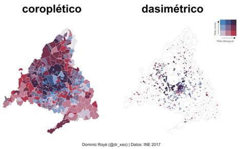Mapa Dasimétrico Bivariante Dr Dominic Royé