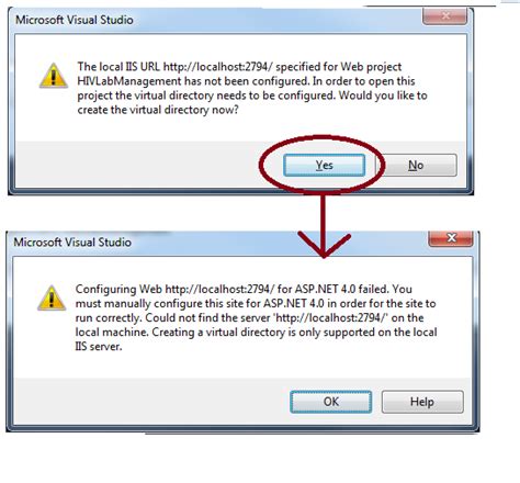 creating a virtual directory is only supported on the local