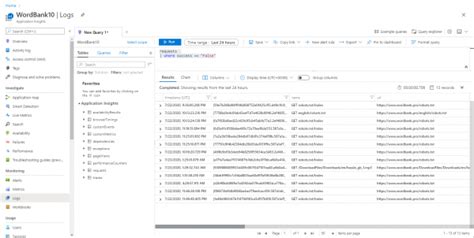 application insights select and filter puresourcecode