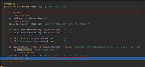 equals comparing objects in java fails stack overflow