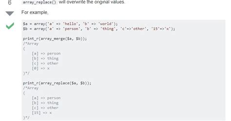 php การแทนที่ข้อมูล array ชุดแรก ด้วยข้อมูล array ชุดใหม่ แบบ associative
