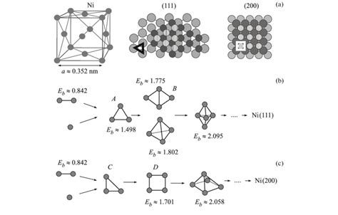 A Schematic Representation Of A Face Centered Cubic Lattice Of Ni And