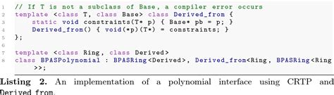 employing c templates in the design of a computer algebra library
