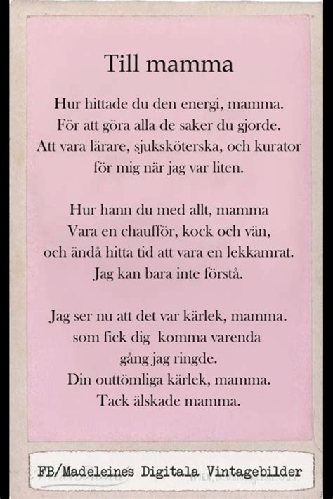Till Mamma Lovely Quote Cute Love Quotes Woman Quotes Life Quotes