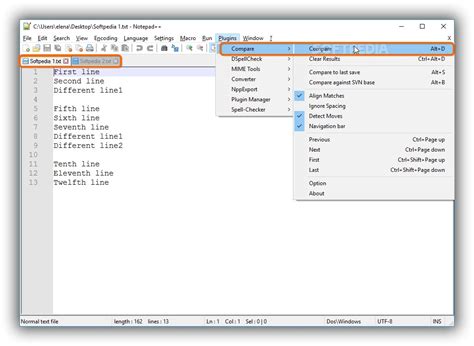 use diff tools to compare text files and spot the differences
