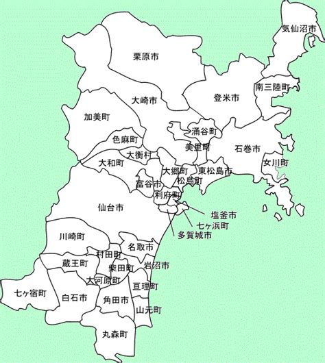 市町村の姿 宮城県