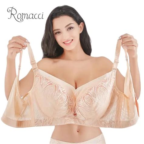 Romacci Sexy Women Plus Size Bra Underwire Soutien Gorge Bh Push Up Bra