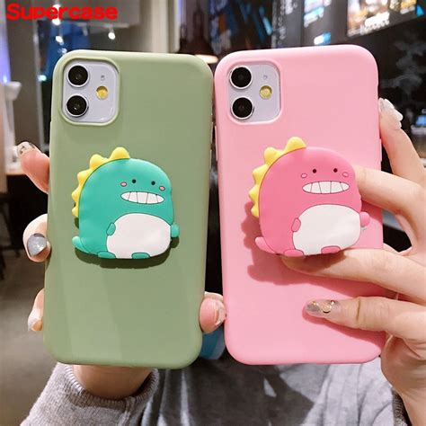Cute Dinosaur Phone Case For Samsung Galaxy Note 10 S10 Lite 2020 A9 A7
