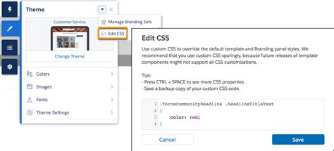 experience cloud developer guide override template elements with