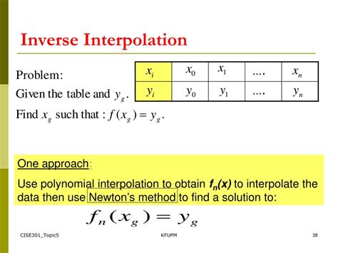 ppt se301 numerical methods topic 5 interpolation lectures 20 22