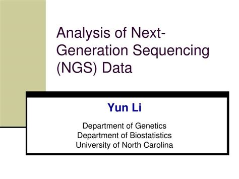 Ppt Analysis Of Next Generation Sequencing Ngs Data Powerpoint