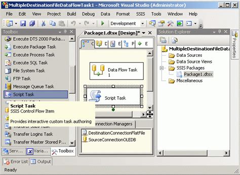 a script task alternative to a massive ssis multicast transformation