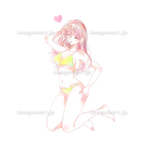 ビキニ姿のセクシーな女性のイラスト素材 [192281664] イメージマート