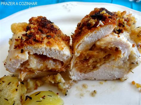 Prazer A Cozinhar Peitos De Frango Recheados Com Alheira E Queijo