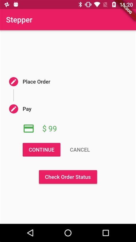 flutter stepper example create a simple stepper with flutter