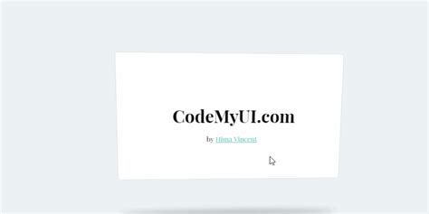 3d hover card codemyui
