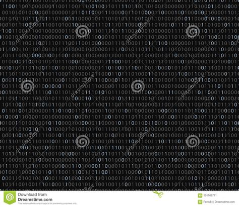 binary code seamless vector pattern dark technological background for