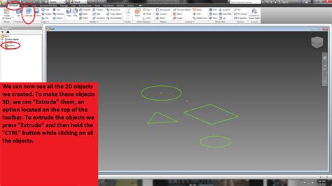 understanding autodesk inventor 2012 creating objects and extruding