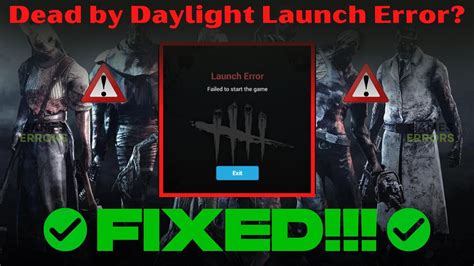 fix dead by daylight launch error easily