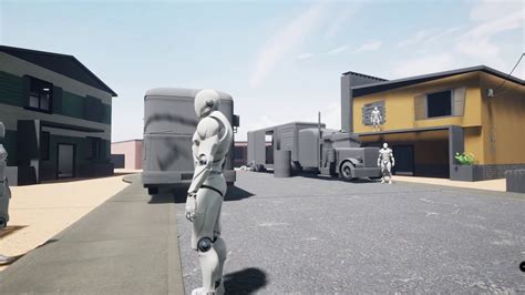 my nuketown environment free roam test in unreal engine 4 work in